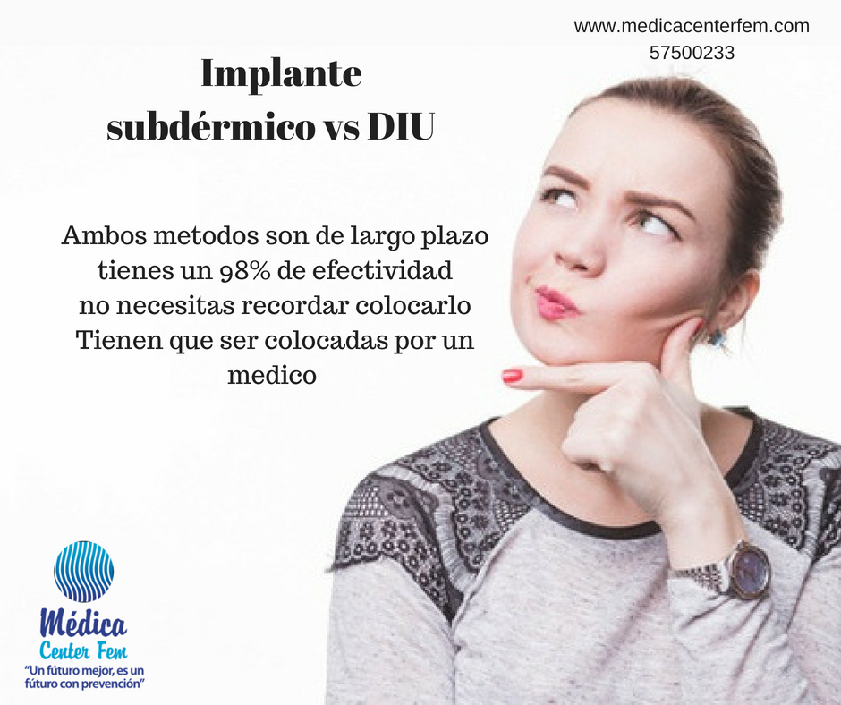 Implante subdérmico vs DIU – Medica Center Fem